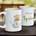 Abstract Flowers Mug, Flowers Mug, Spring Art Mug, Spring Lovers Mug ...