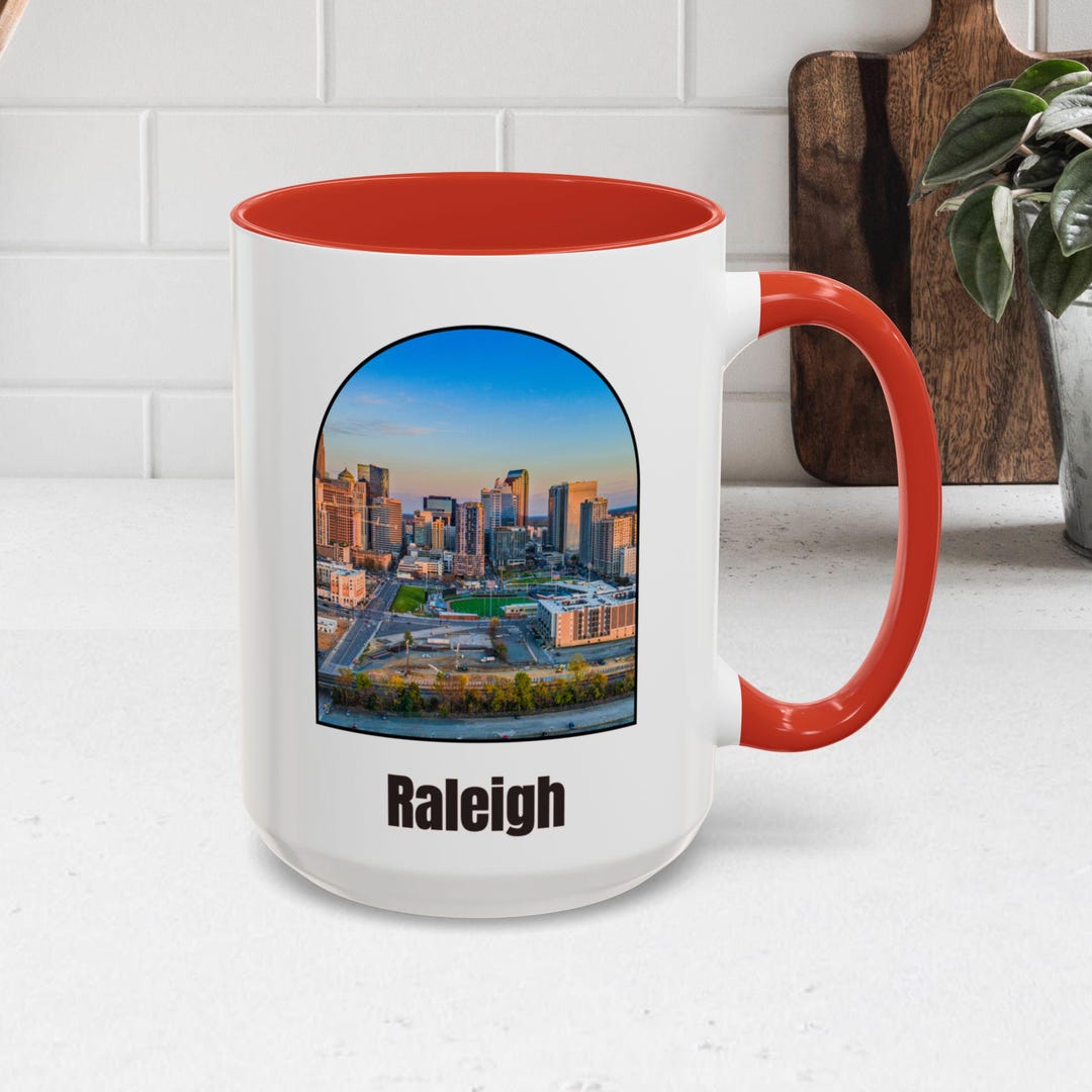 Raleigh Mug, North Carolina Mug, Raleigh Coffee Mug, Raleigh NC Ceramic ...