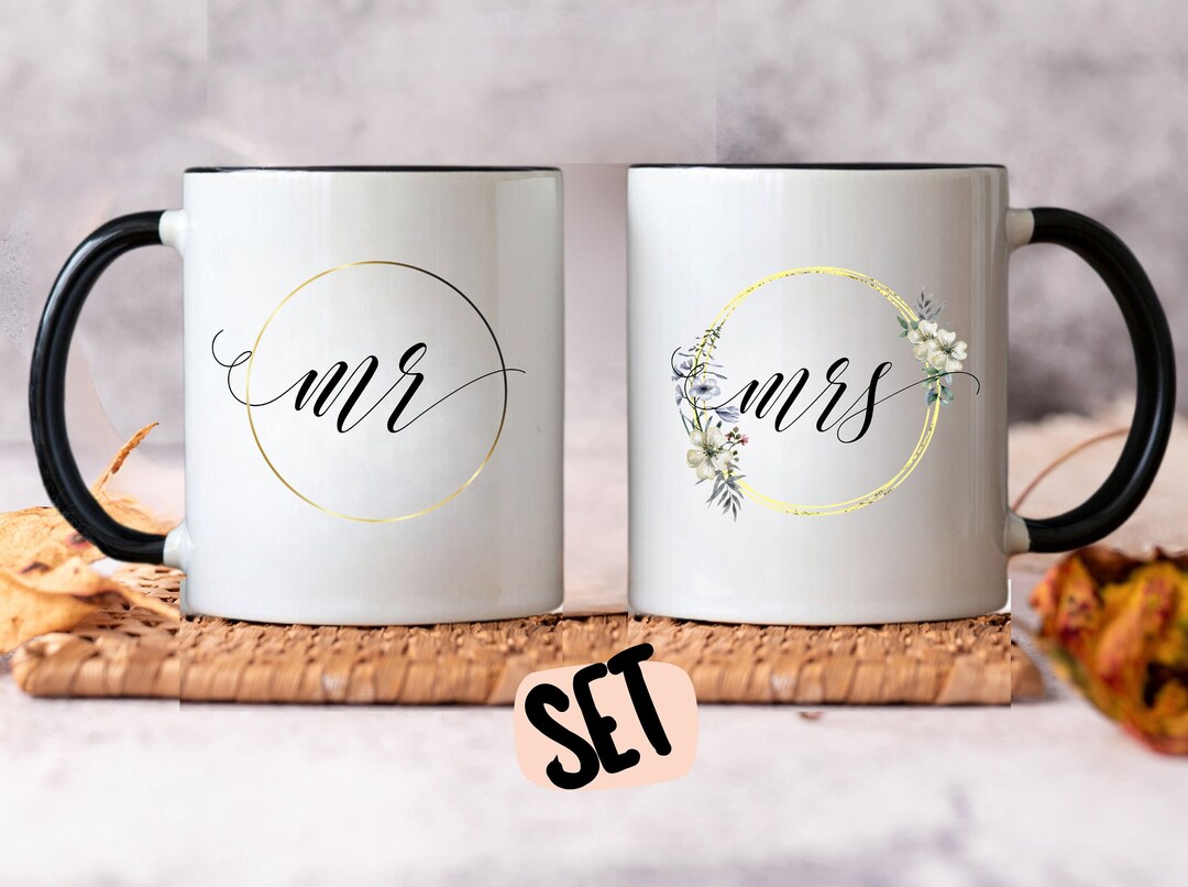 Mr and Mrs Set Mug, Couples Mug, Set Mug, Coffee Mug, Wedding Gift Mug ...