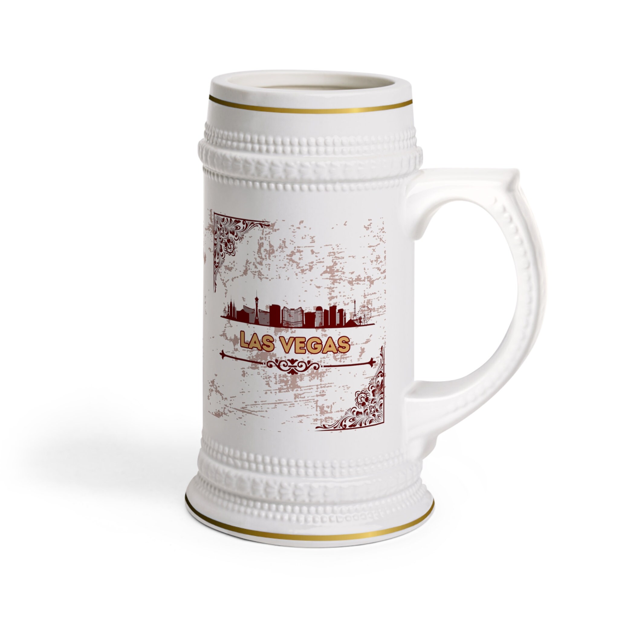 Las Vegas Stein Mug, Travel Stein Mug, German Stein Mug, Beer Lover Mug ...