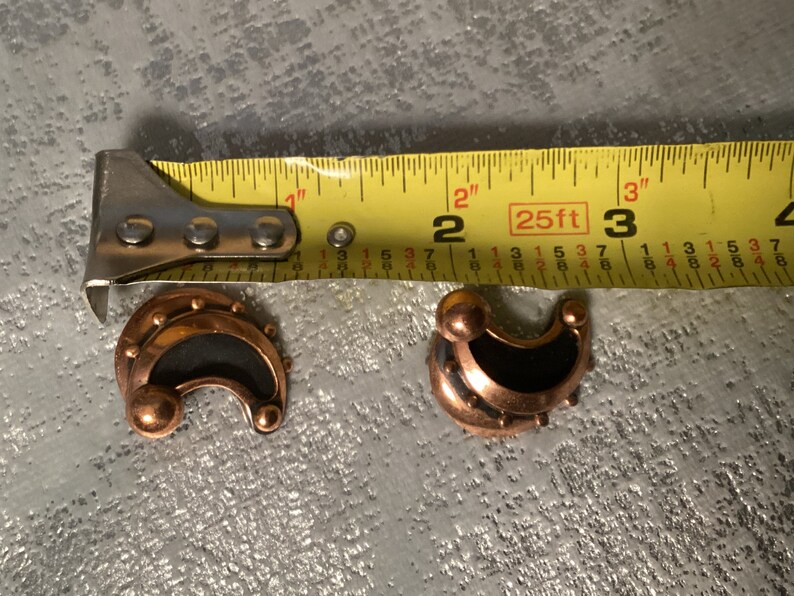 Renoir Signed Copper Cescent Moon Mid Century Modern Clip on Vintage ...