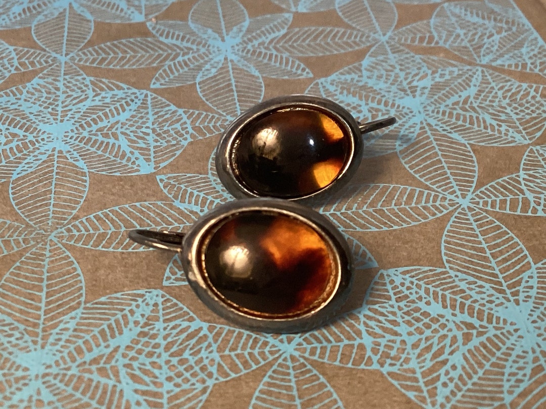 Signed Ralph Lauren Lauren RLL Vintage Silver Lever Back and Brown ...