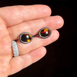 Signed Ralph Lauren Lauren RLL Vintage Silver Lever Back and Brown ...