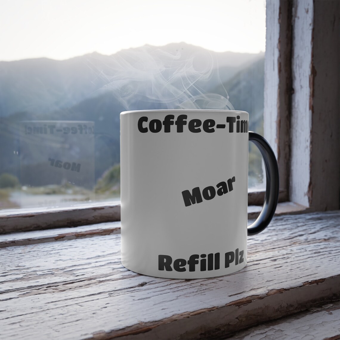 Funny Color Changing Mug - Reveal Hidden Message Over Coffee! Coffee ...