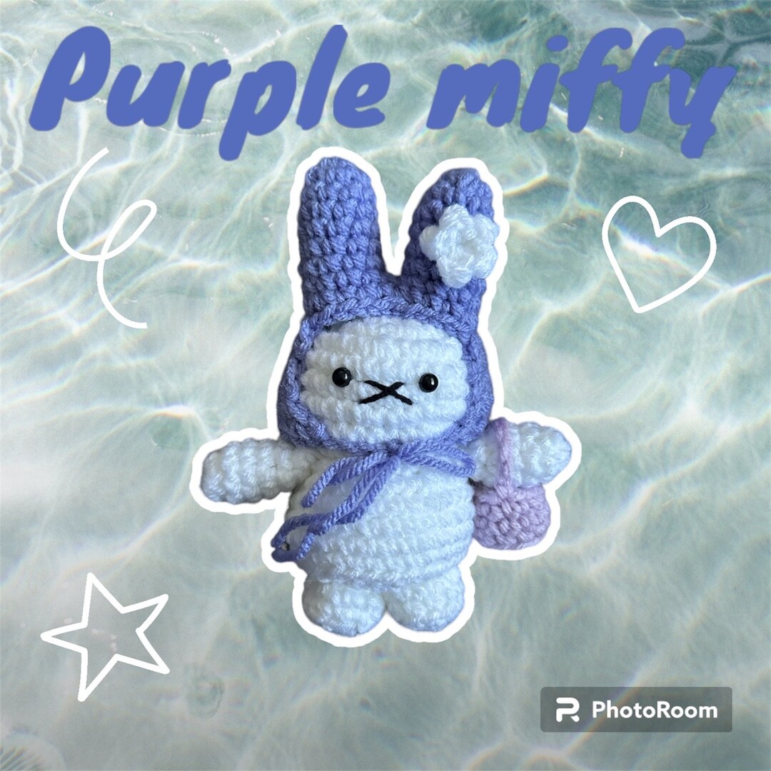 Purple Miffy Bunny - Etsy