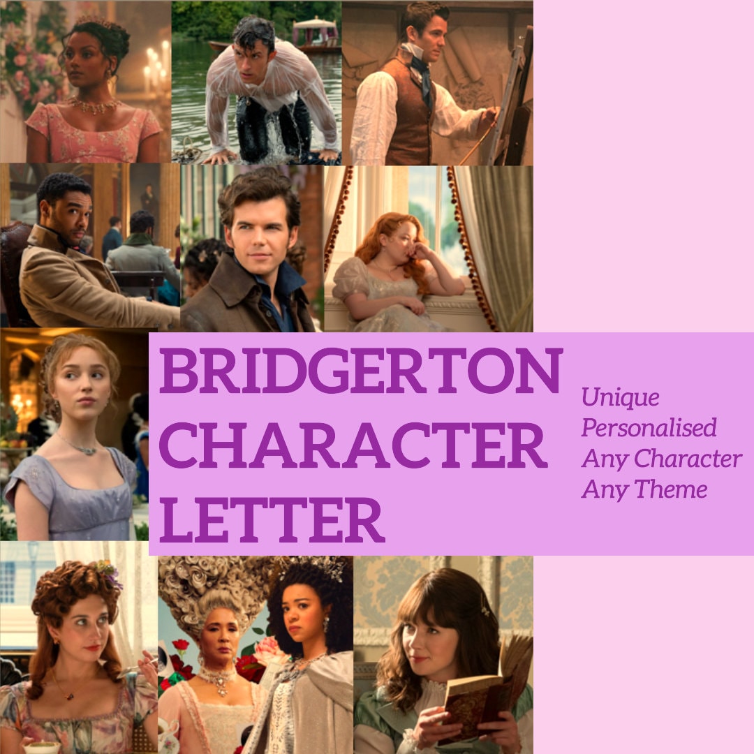 Bridgerton Handwritten Personalised Comfort Character Letter - Etsy