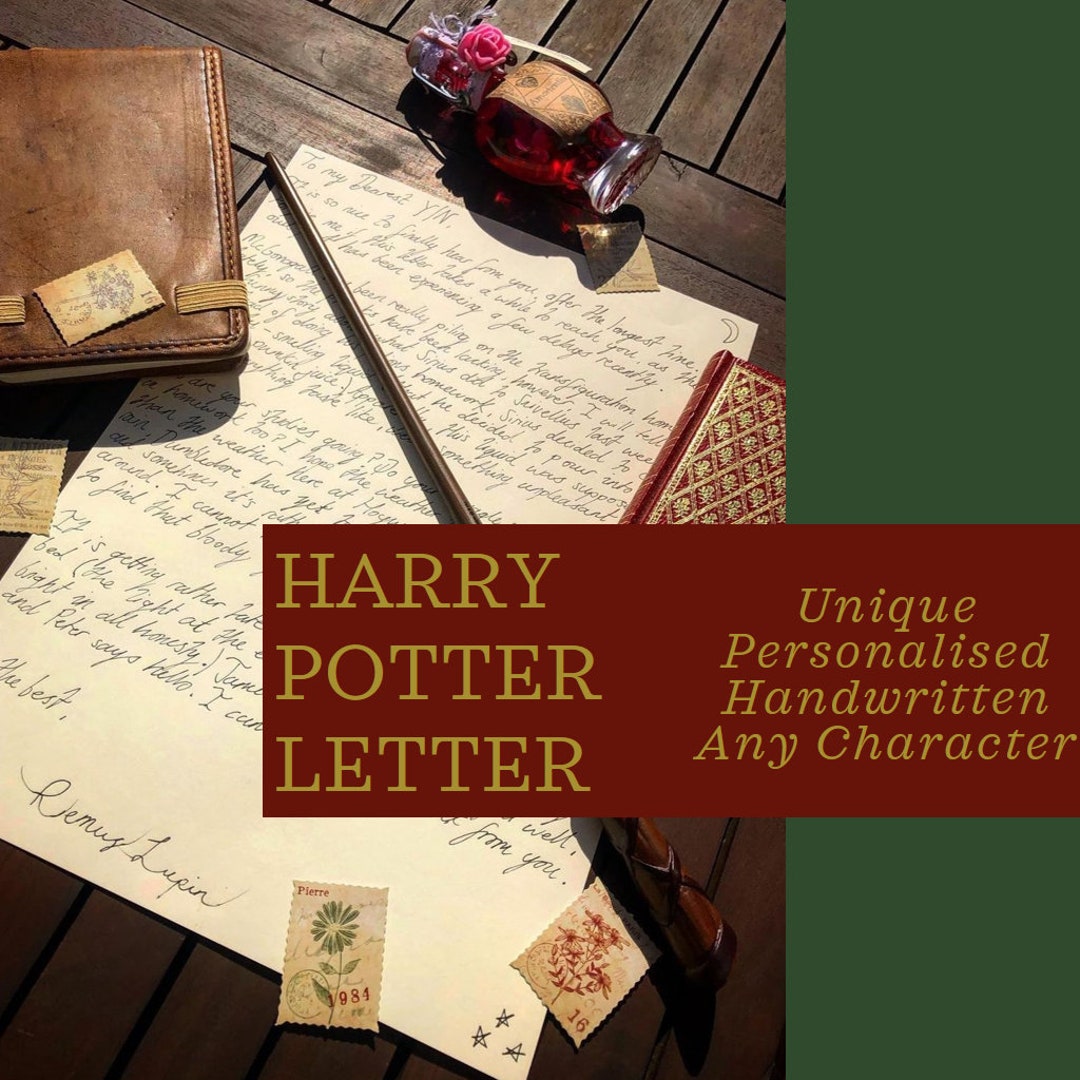 Harry Potter Handwritten Comfort Character Letter - Etsy