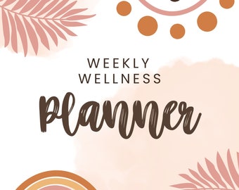 Weekly Wellness Planner - Etsy