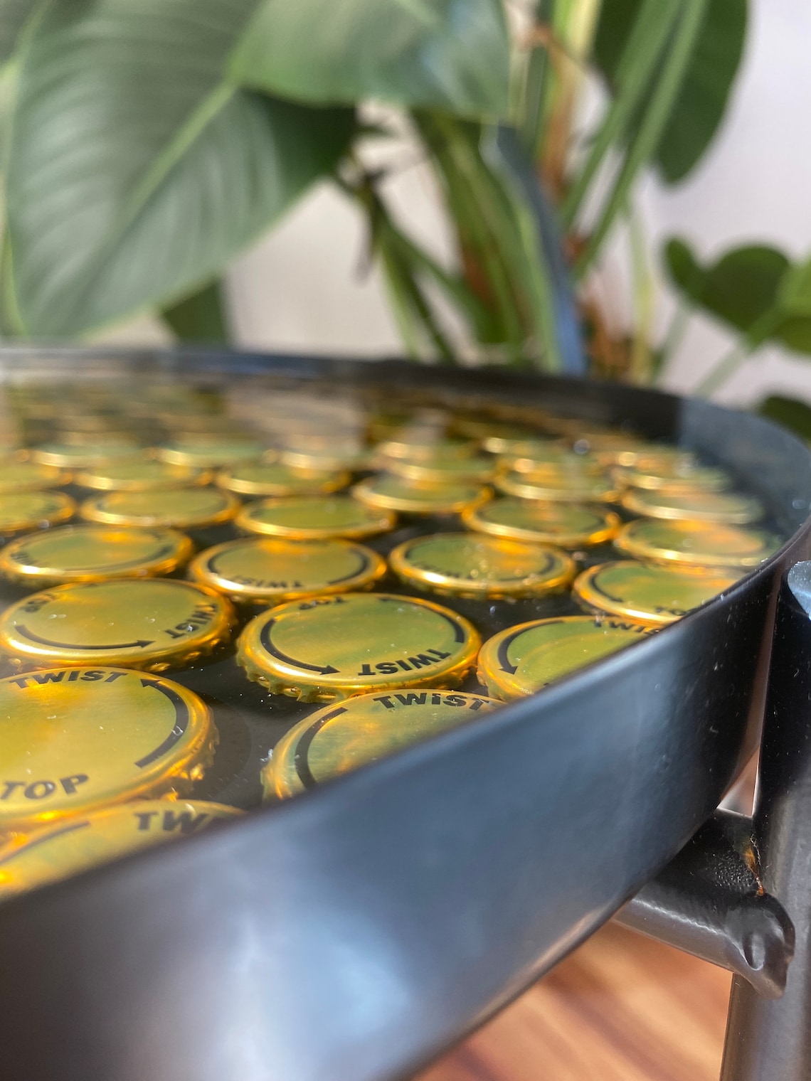 Custom Resin Beer Bottle Cap Table - Etsy