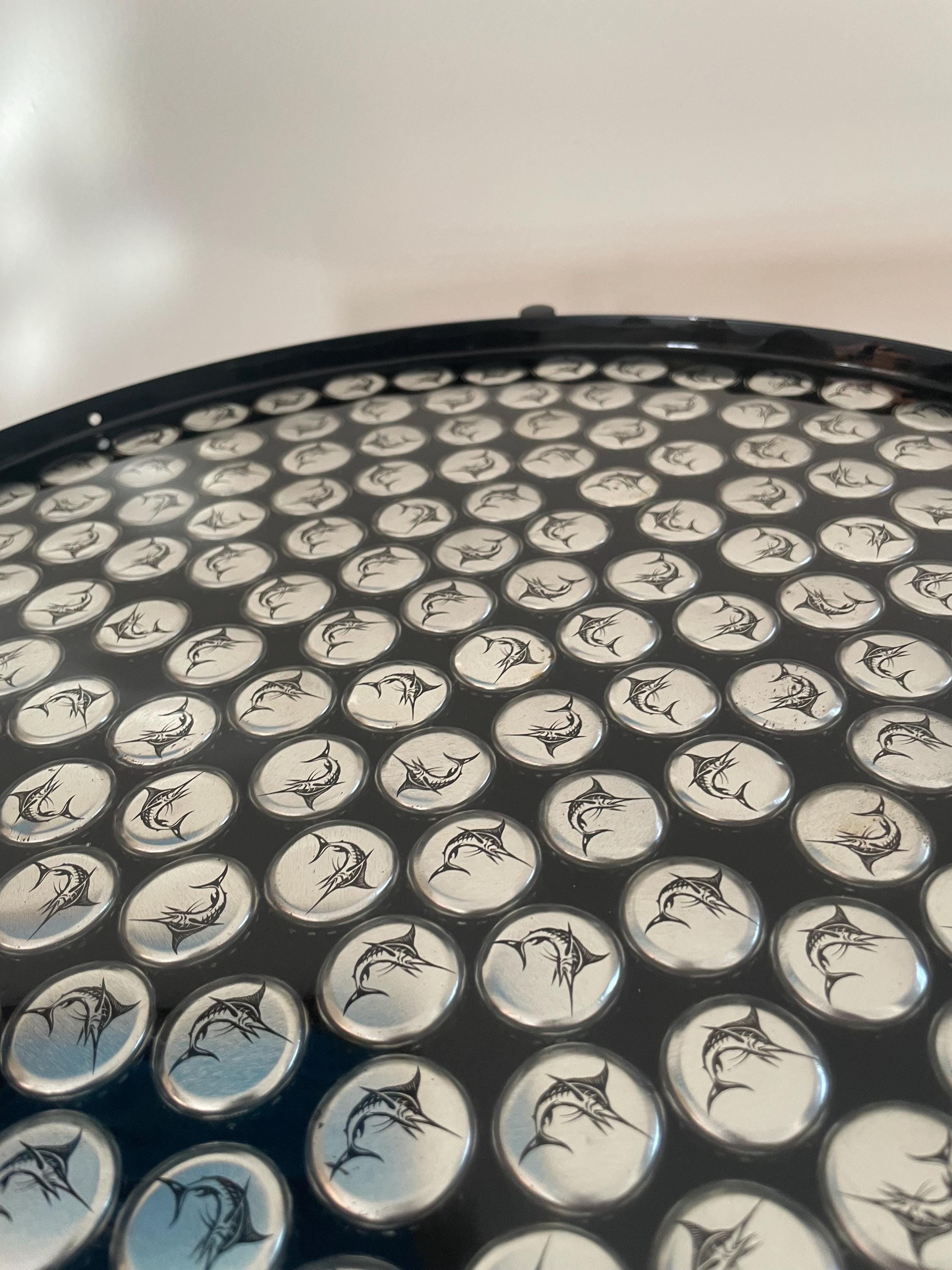 Custom Resin Beer Bottle Cap Table - Etsy