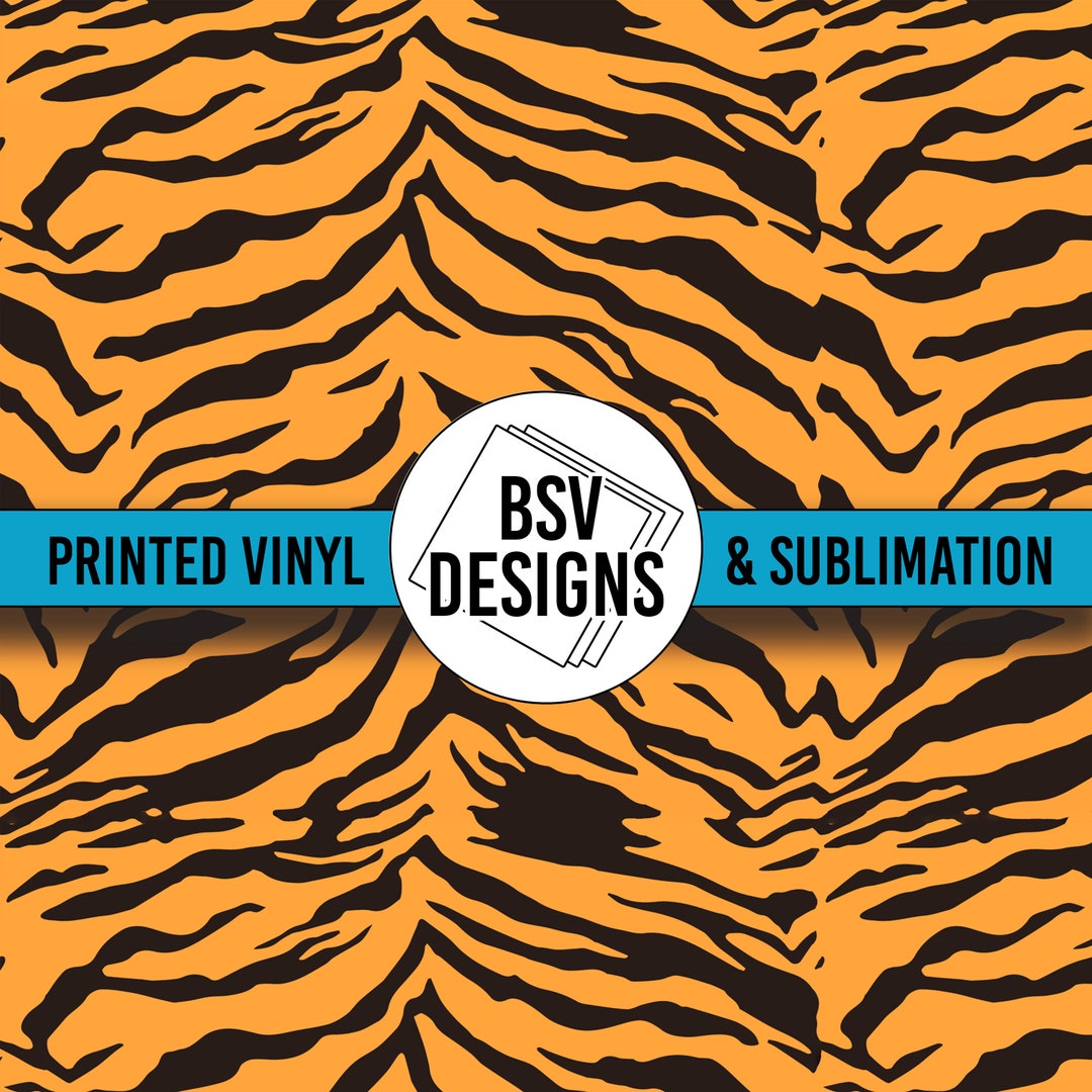 Tiger Pattern Heat Transfer Vinyl, Adhesive Vinyl, Sublimation Transfer ...