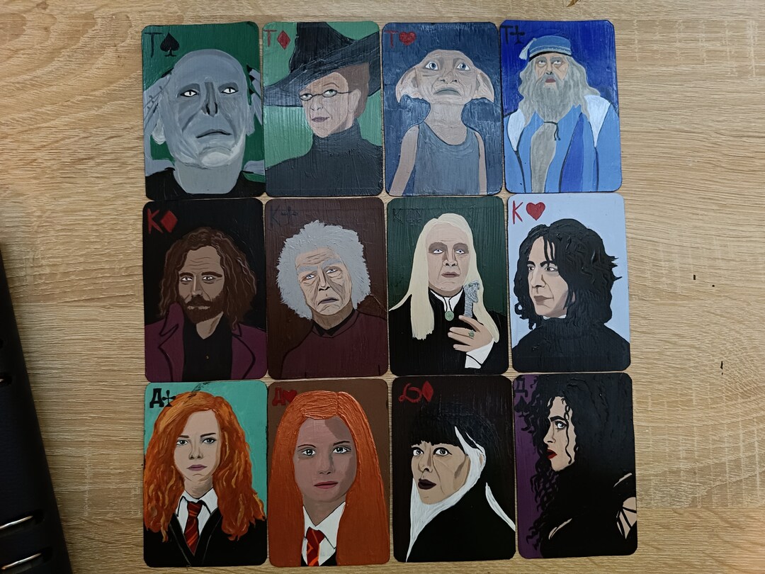 Harry Potter Handmade Game Cards - Etsy