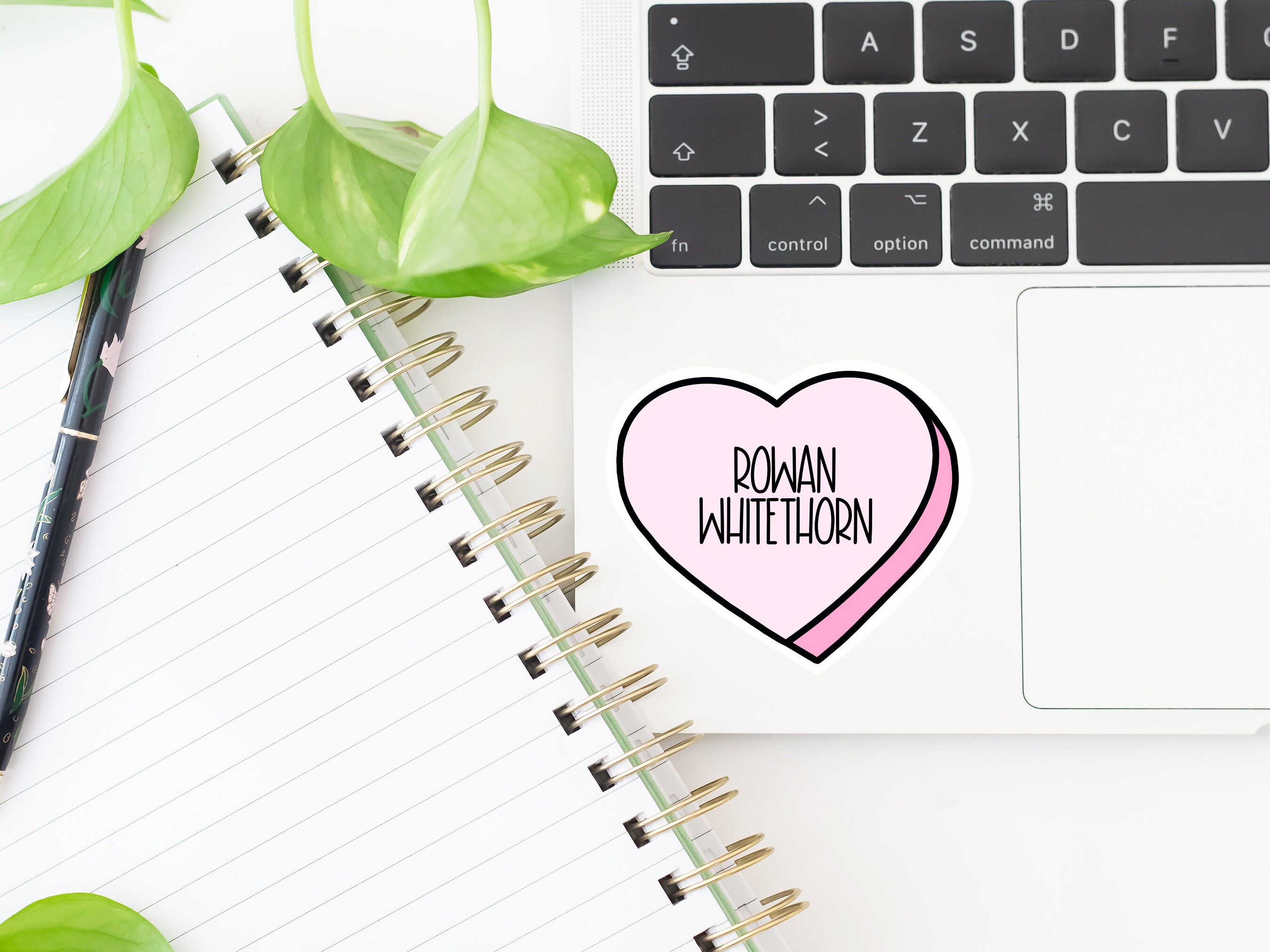 Rowan Whitethorn Candy Heart Sticker Bookstagram Throne of Glass Merch ...