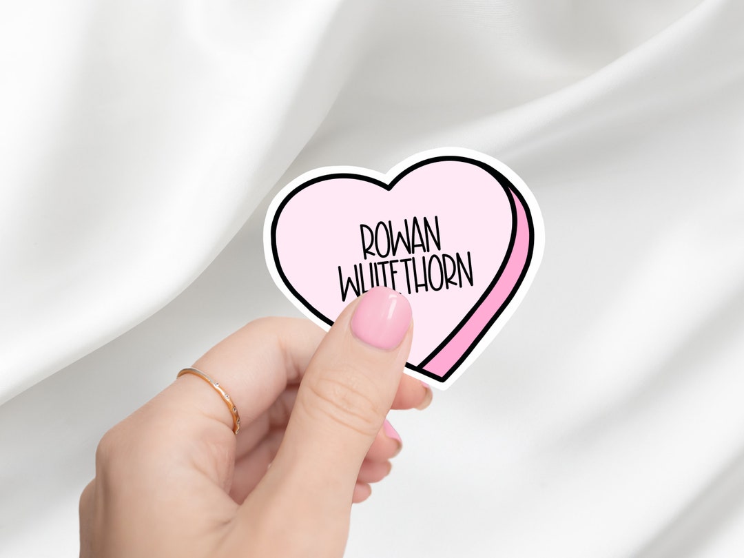 Rowan Whitethorn Candy Heart Sticker | Bookstagram | Throne of Glass ...
