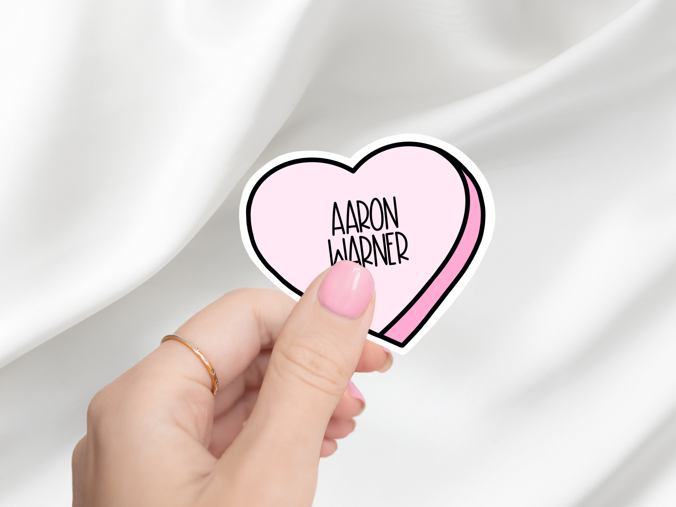 Aaron Warner Candy Heart Sticker | Bookstagram | Shatter Me Merch ...
