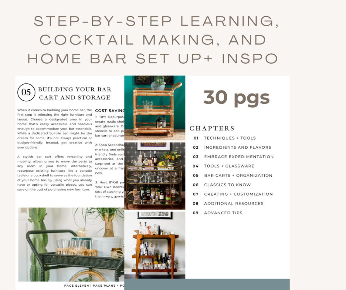 Ultimate Home Bar Essentials Setup Guide Ebook Bartending Starter Kit ...
