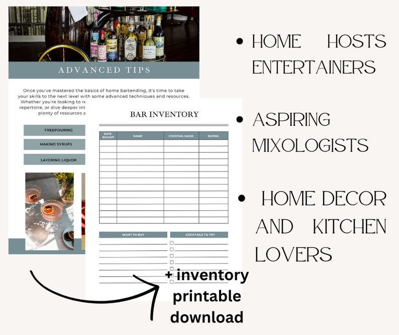 Ultimate Home Bar Essentials Setup Guide Ebook Bartending Starter Kit ...