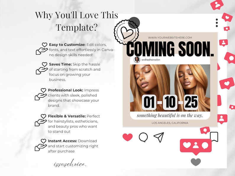 Launching Soon Beauty Salon Business Grand Opening Flyer Template ...