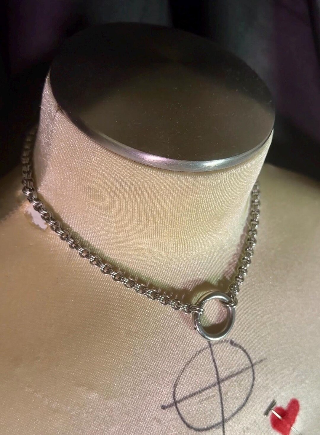 Sub Collar ONLY Kinky Choker Couples Accessories 24/7 Wear Intimate ...