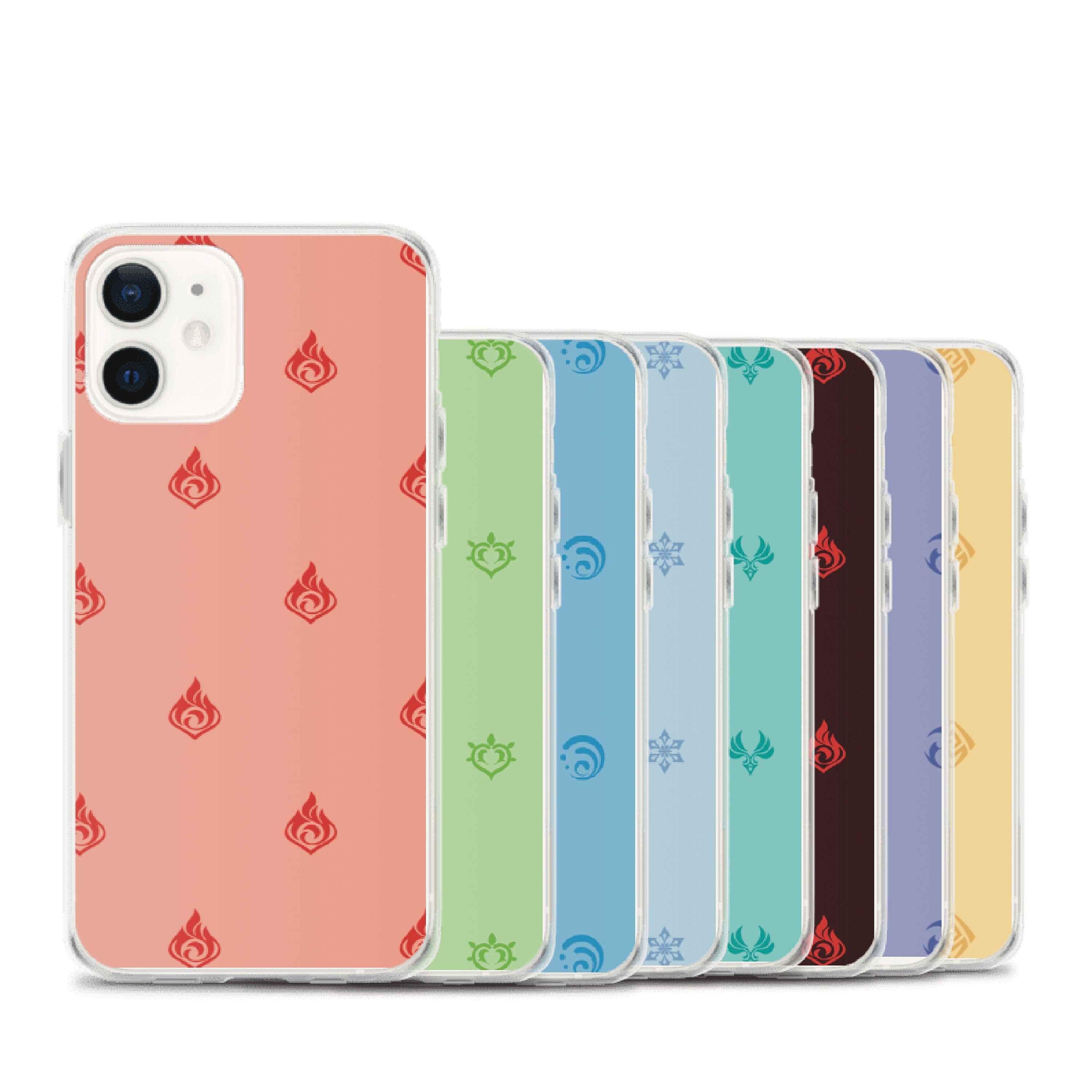 Pyro Genshin Impact Clear Case for Iphone®, Pyro Vision, Firme Element ...