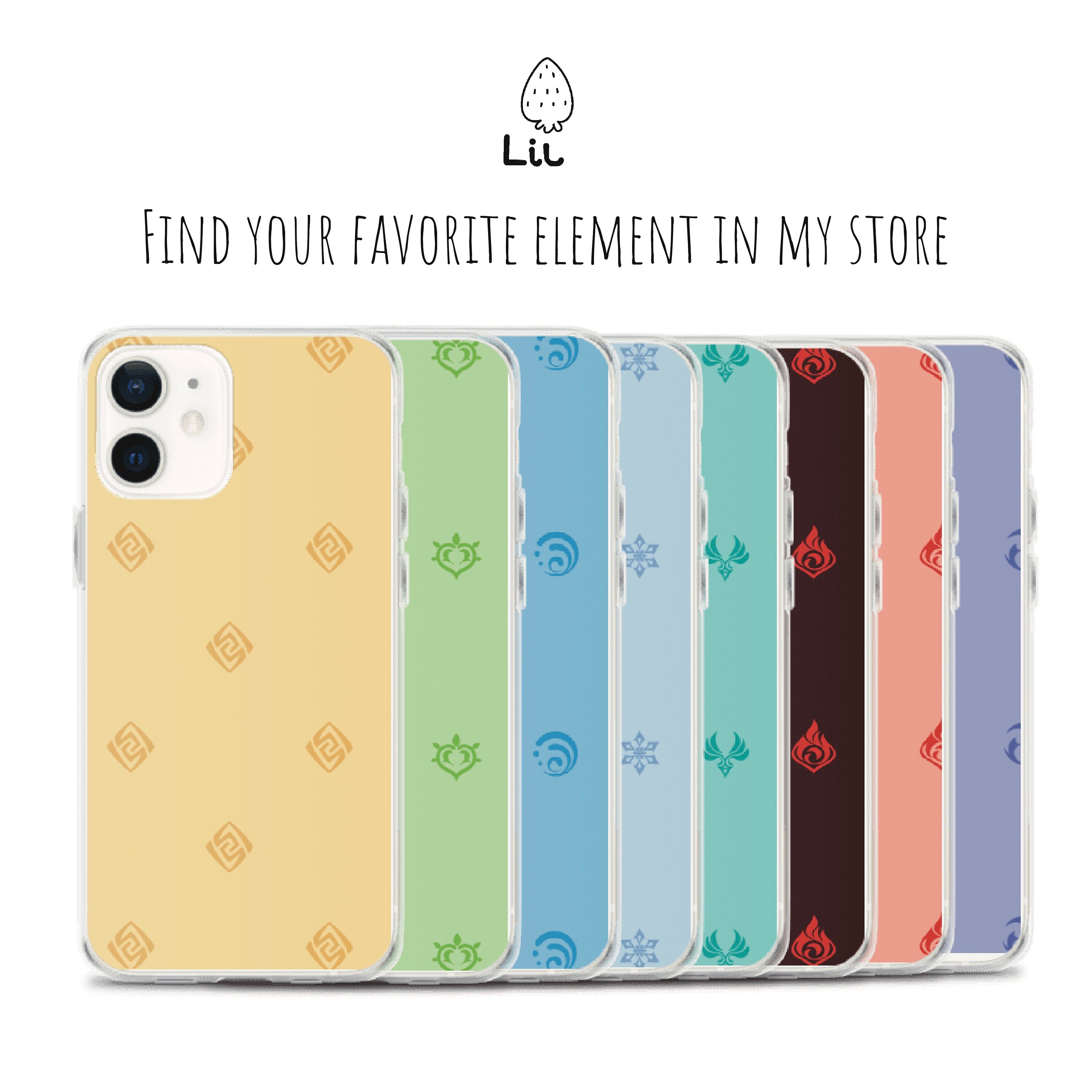 Geo Genshin Impact Clear Case for iPhone Liyue, Geo Vision, Earth ...
