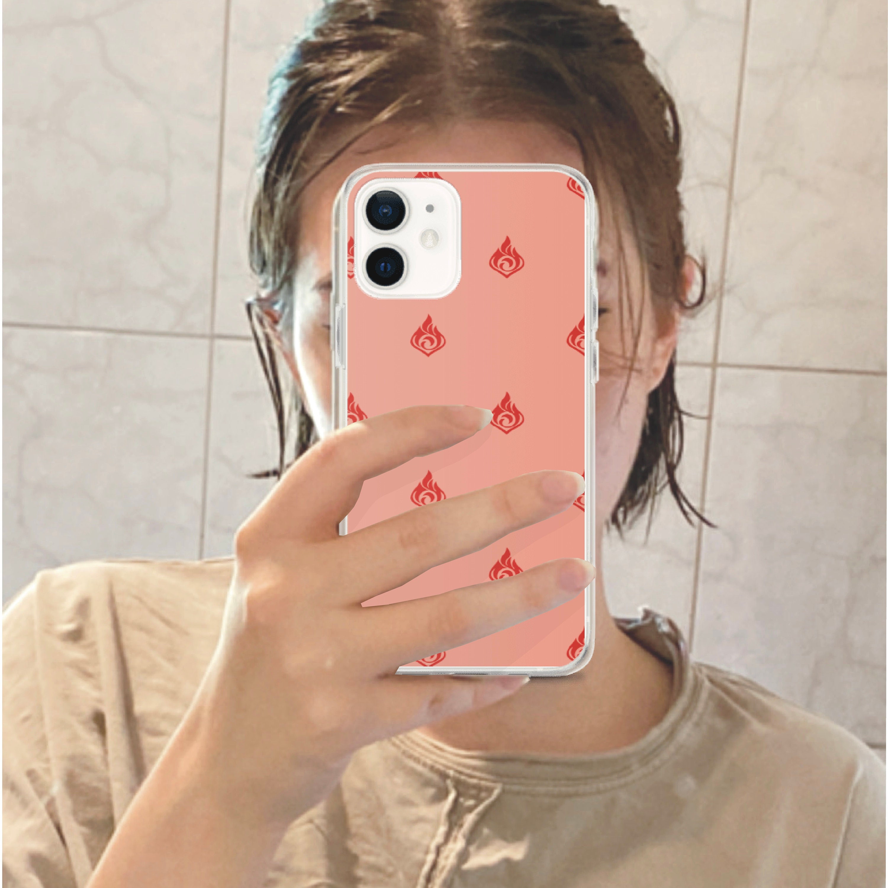 Pyro Genshin Impact Clear Case for Iphone®, Pyro Vision, Firme Element ...