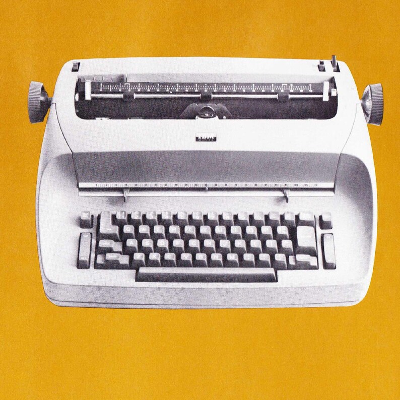 1960s IBM Selectric 1 Desktop Electric Typewriter User Manual Digital ...