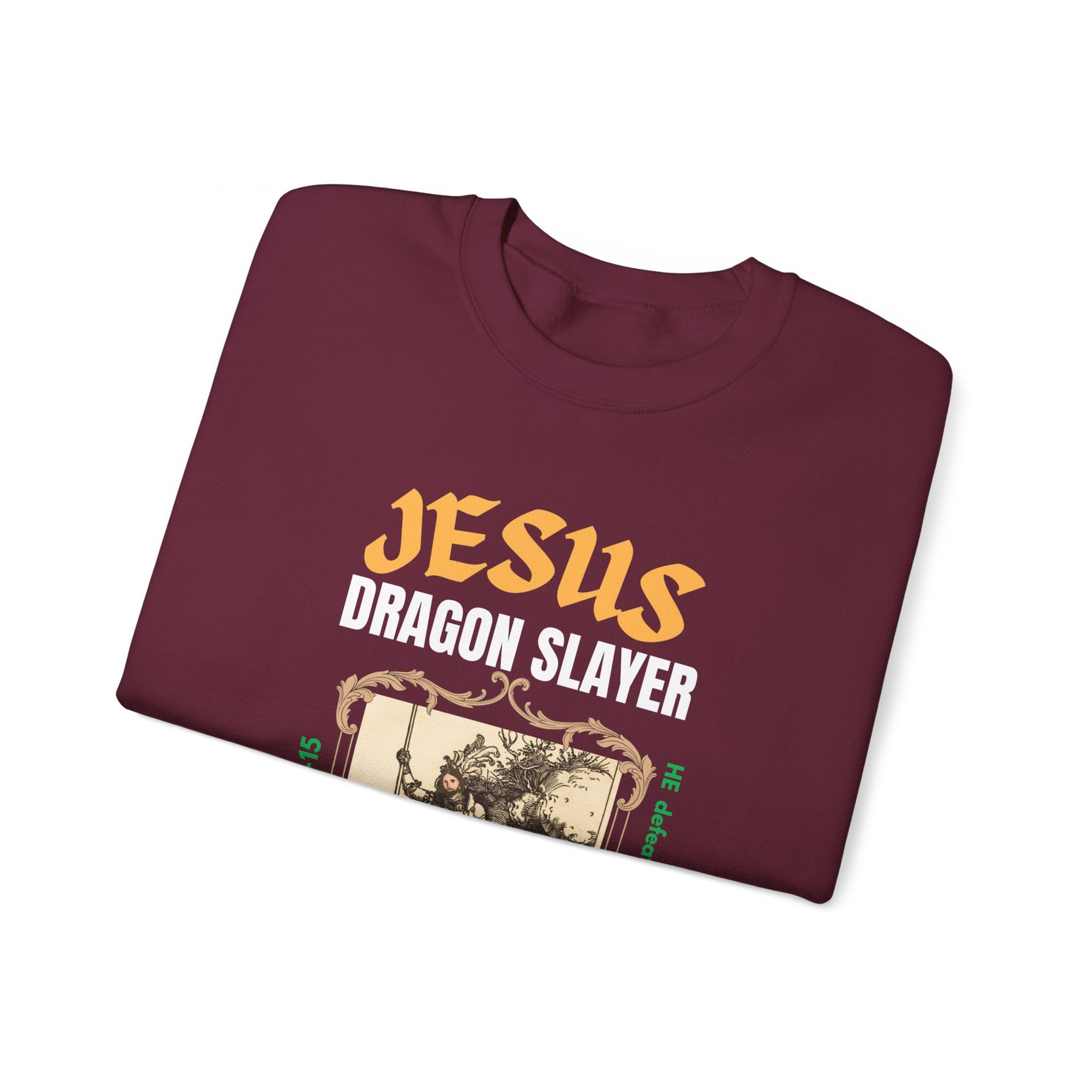 Jesus Dragon Slayer Defeated Satan Christian Shirt Women Bible Verse ...