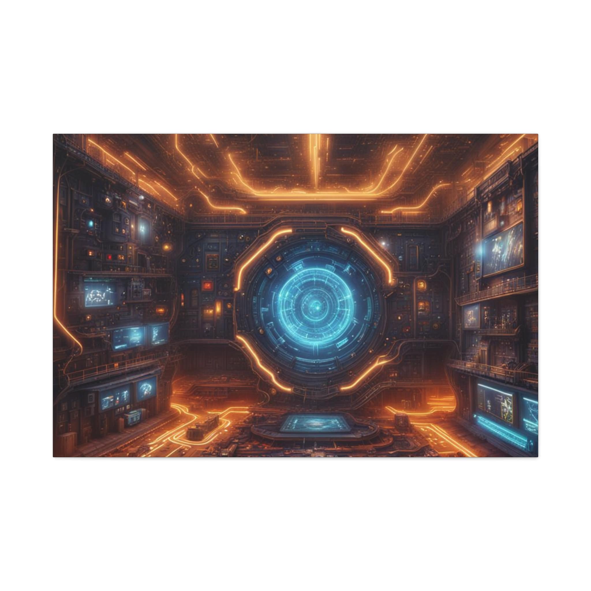 Circuit Layout Board Wall Art, Huge Canvas Home Decore Science, Office ...