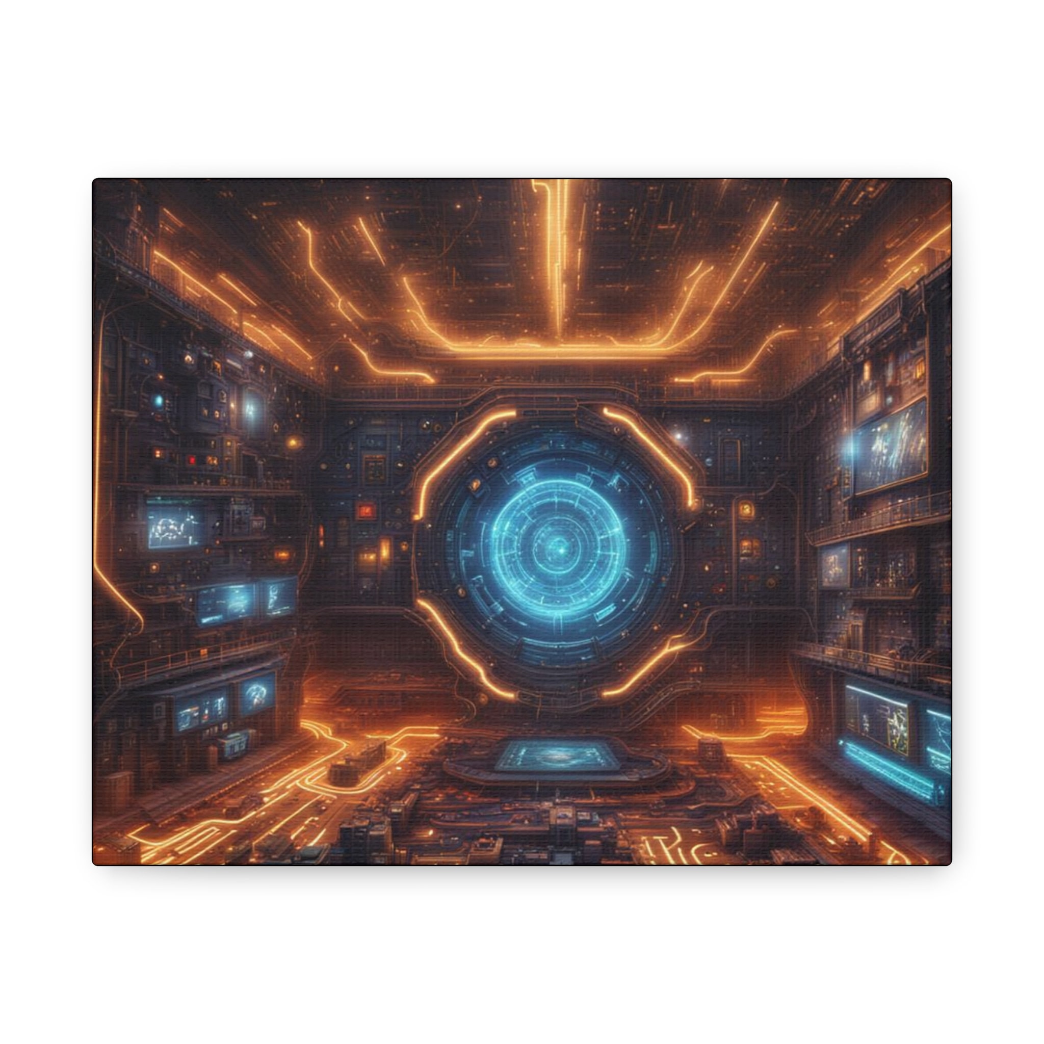 Circuit Layout Board Wall Art, Huge Canvas Home Decore Science, Office ...