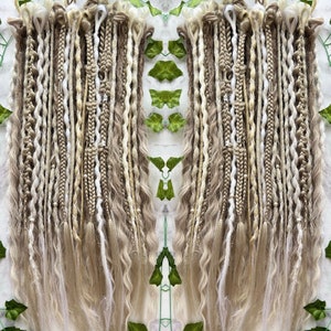 Dreadlocks Set viking in Scandinavian Style, Lush Curls & Textured ...