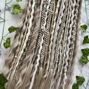 Dreadlocks Set viking in Scandinavian Style, Lush Curls & Textured ...