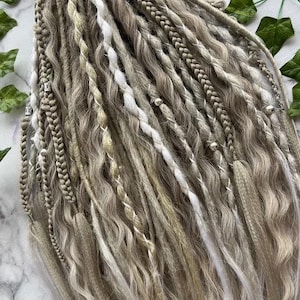 Dreadlocks Set viking in Scandinavian Style, Lush Curls & Textured ...