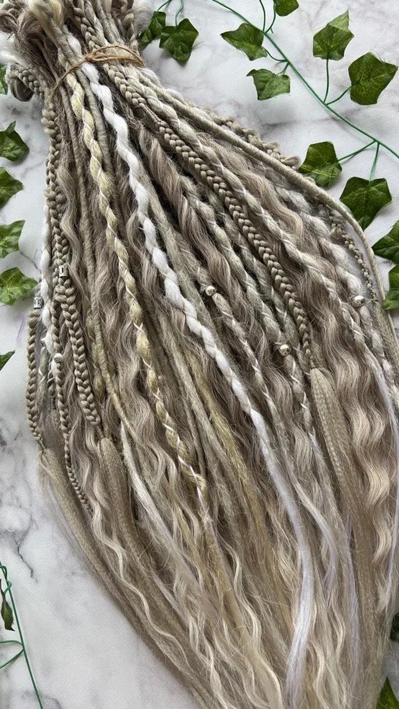 Dreadlocks Set viking in Scandinavian Style, Lush Curls & Textured ...