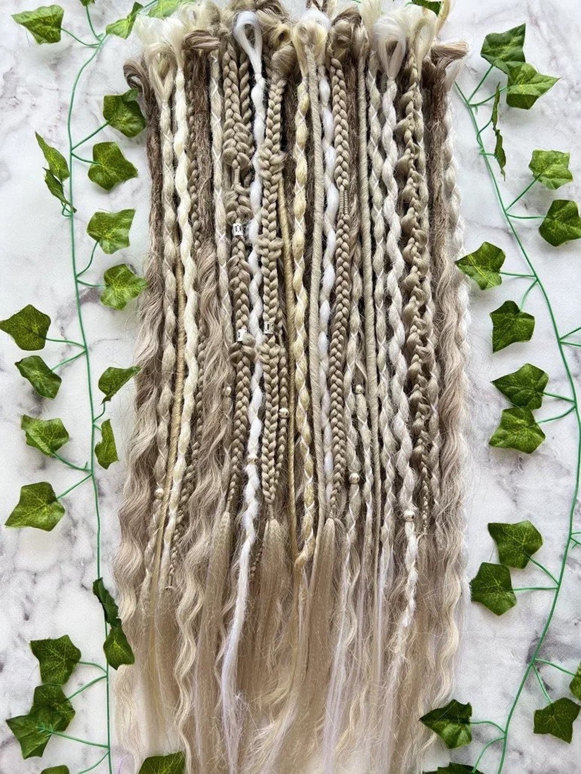 Dreadlocks Set viking in Scandinavian Style, Lush Curls & Textured ...