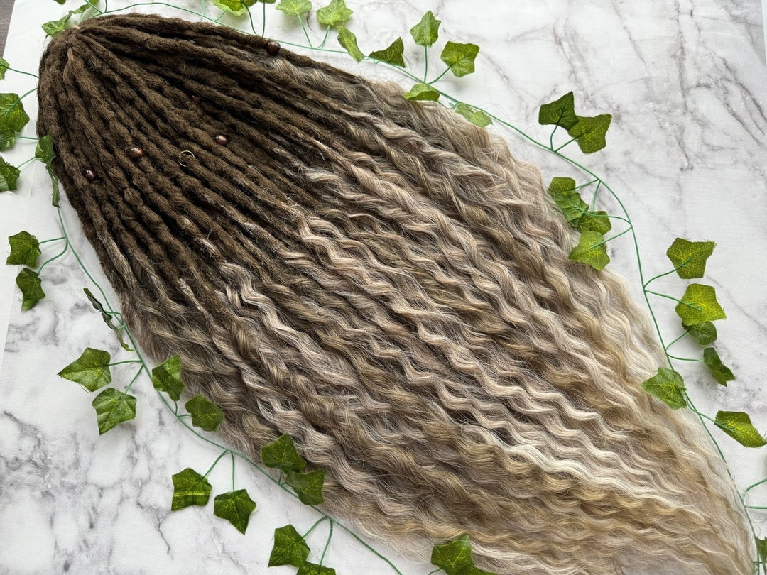 Textured Dreadlocks With Curls, Extra Cool Shades, Dreads With Extended ...