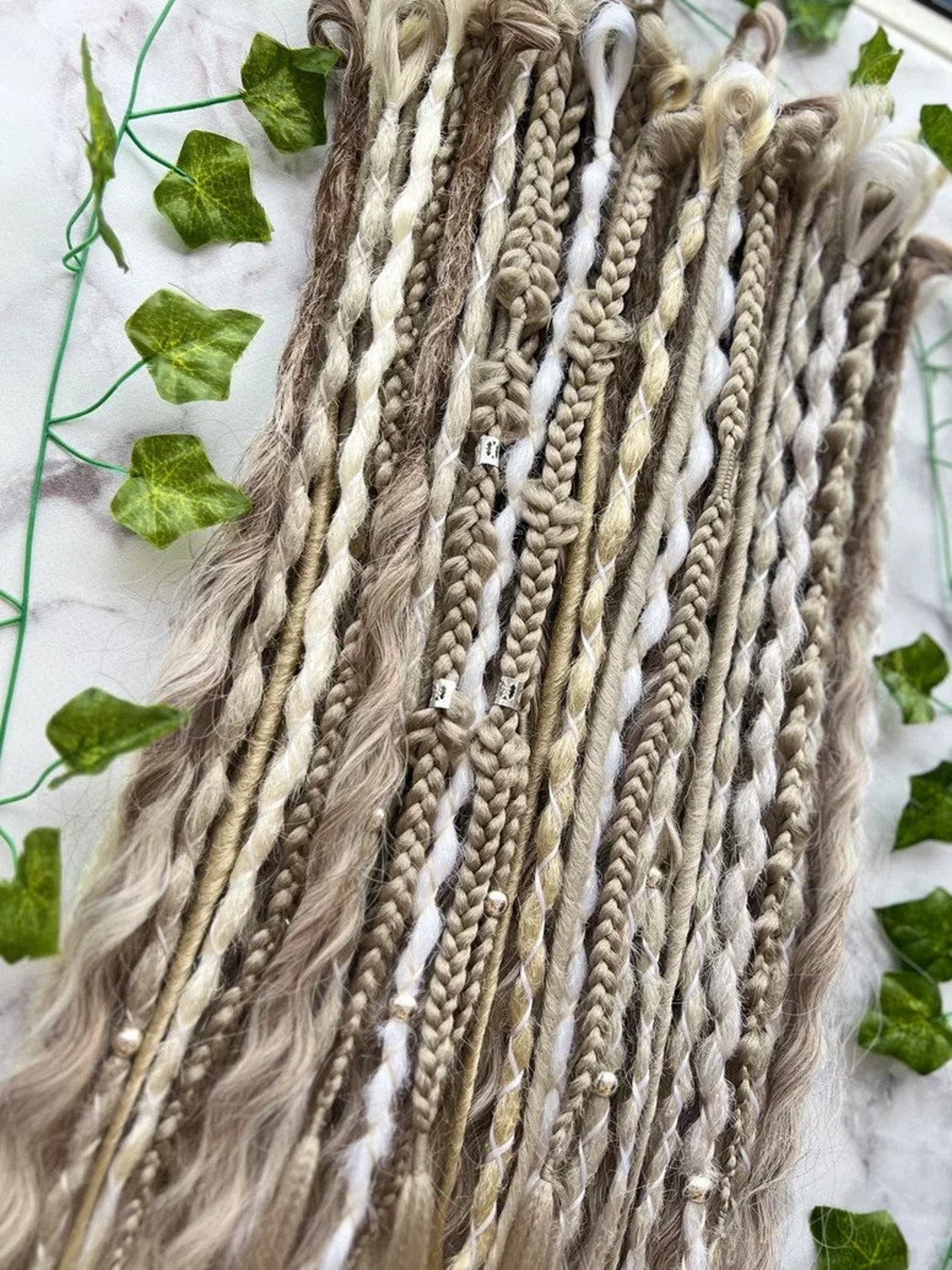 Dreadlocks Set viking in Scandinavian Style, Lush Curls & Textured ...