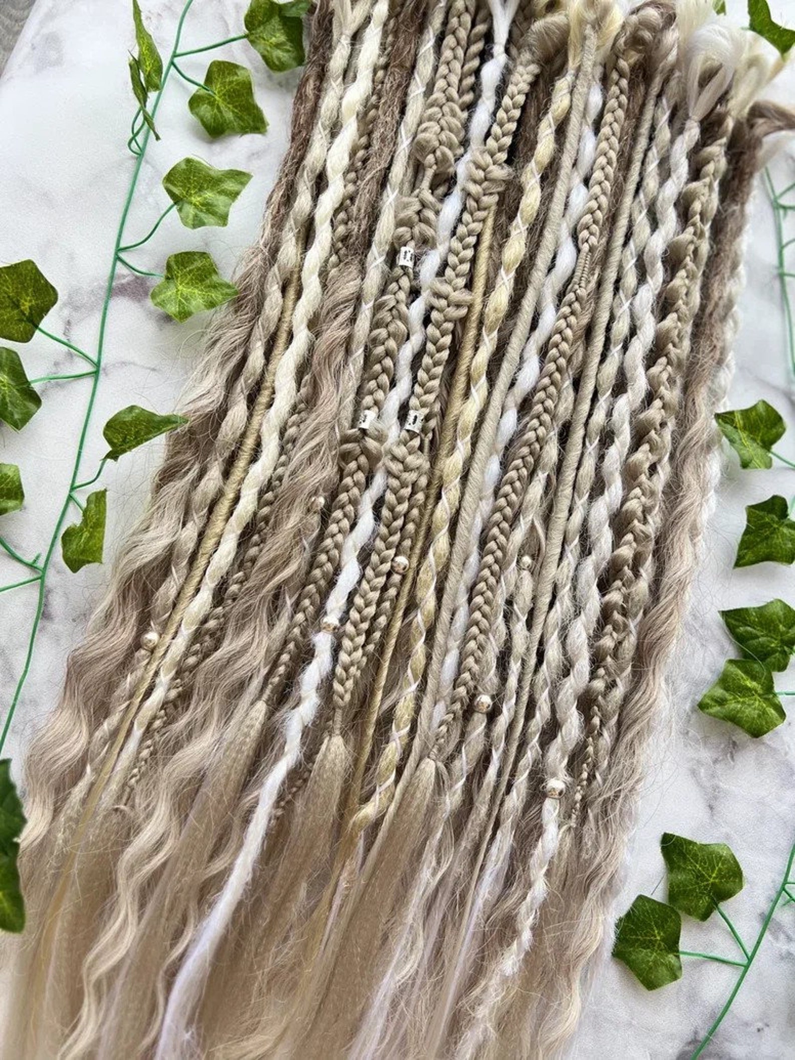 Dreadlocks Set viking in Scandinavian Style, Lush Curls & Textured ...