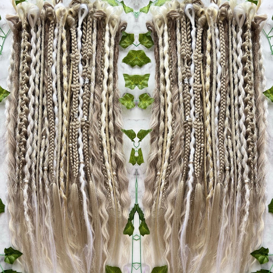 Dreadlocks Set viking in Scandinavian Style, Lush Curls & Textured ...