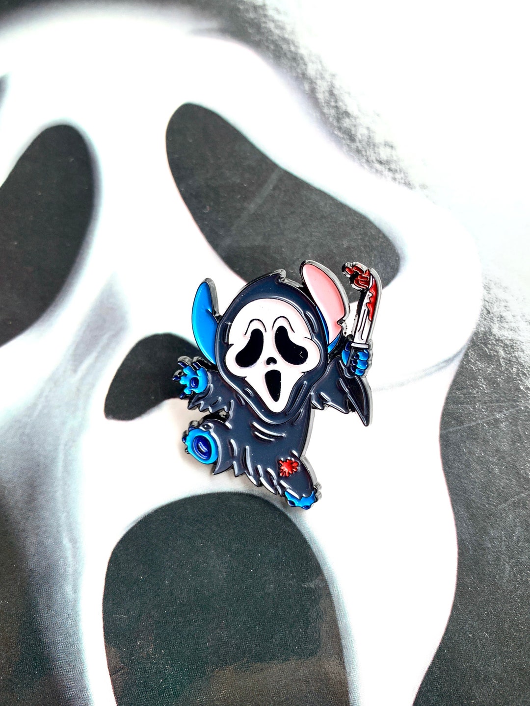 Scream X Stitch Mashup Horror Hat Pin - Etsy