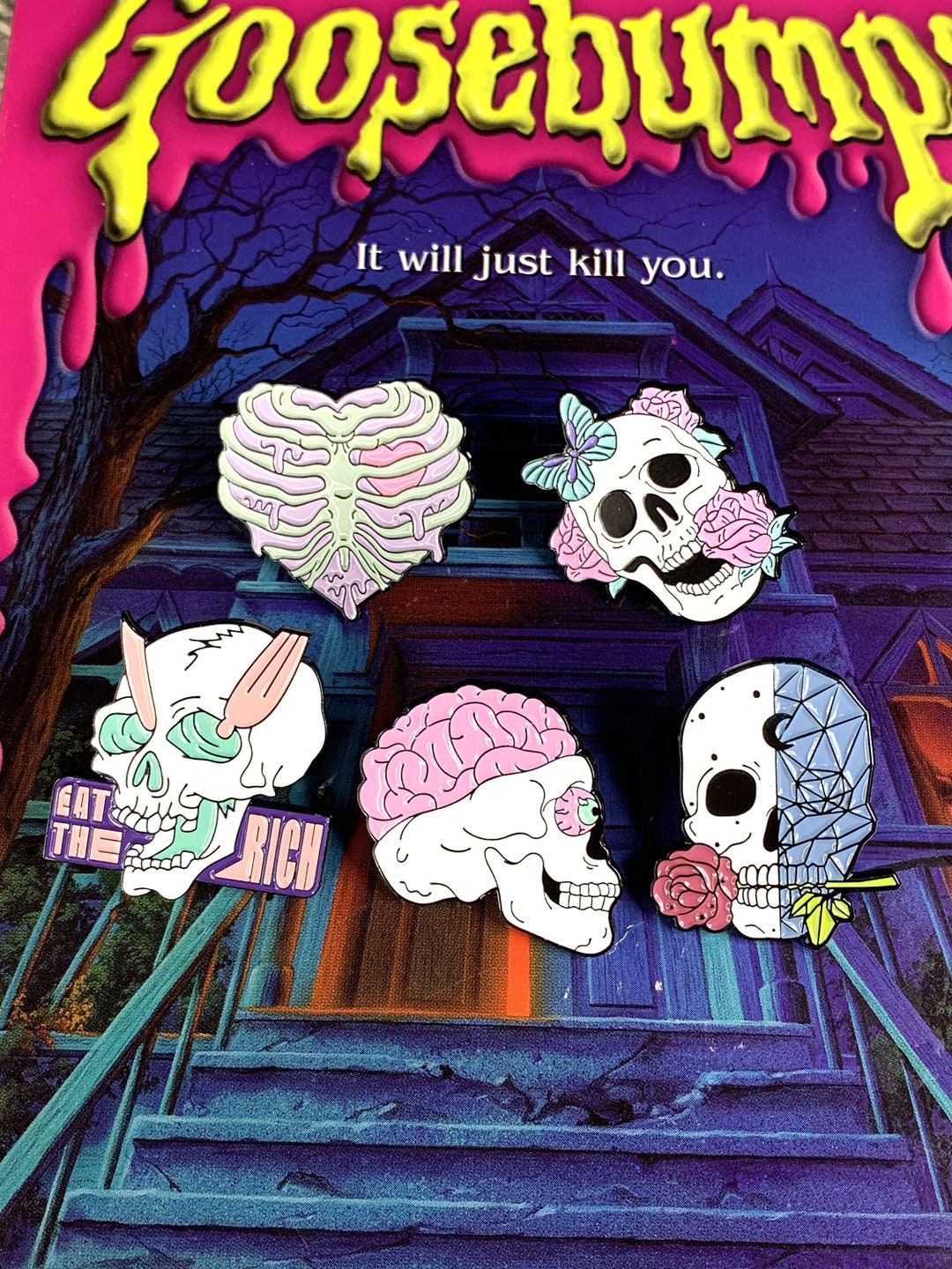 Pastel Goth Horror Pins - Kawaii Egirl Accessories - Etsy