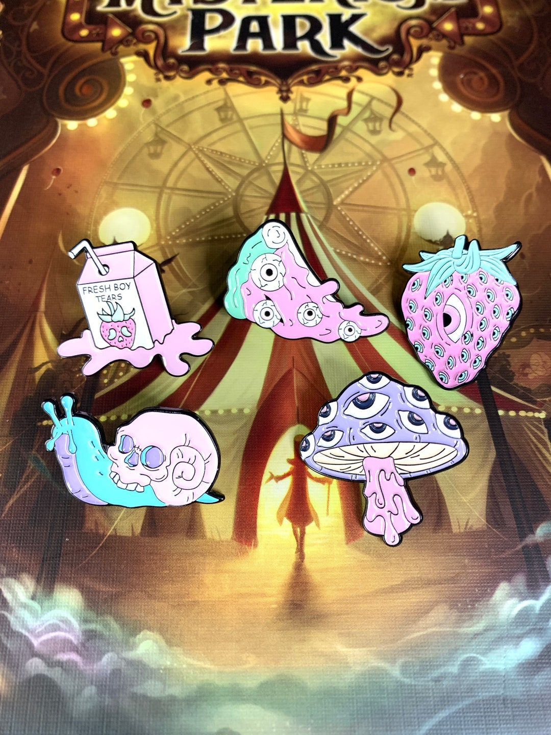 Kawaii Pastel Goth Pins Anime Egirl Accessories - Etsy