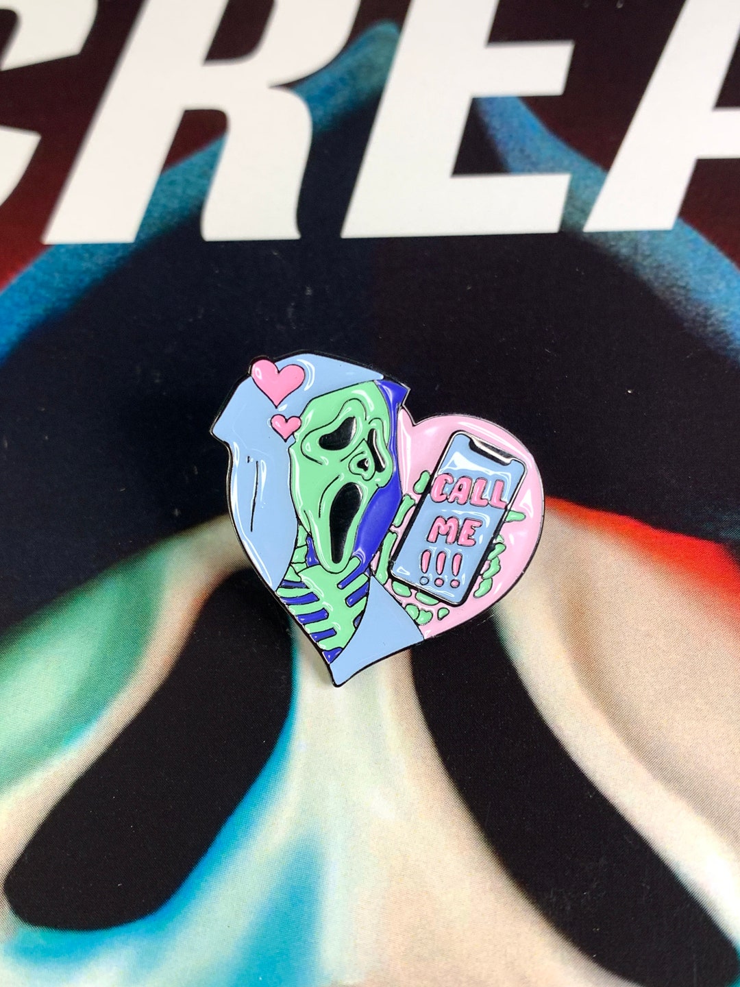 Pastel Goth Scream Pin Horror Kawaii Cutsey Accessories - Etsy