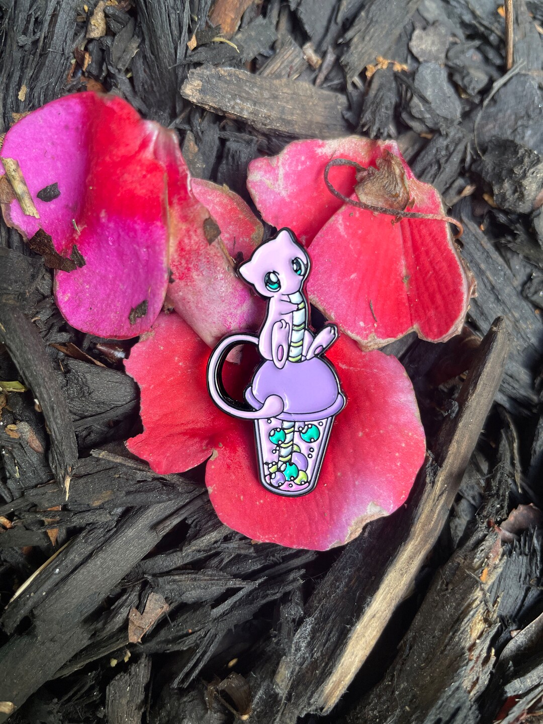 Mew Boba Tea Pokemon Kawaii Pin - Etsy
