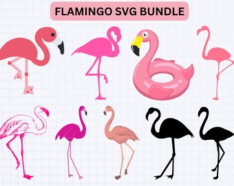 Flamingo SVG | Bird SVG | Flamingo SVG Bundle | Flamingo Cut File ...