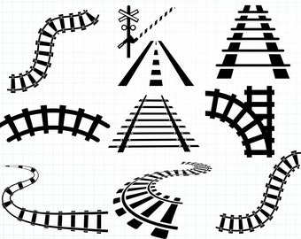 Train Tracks Svg, Svg Files for Cricut, Transportation SVG, Train ...