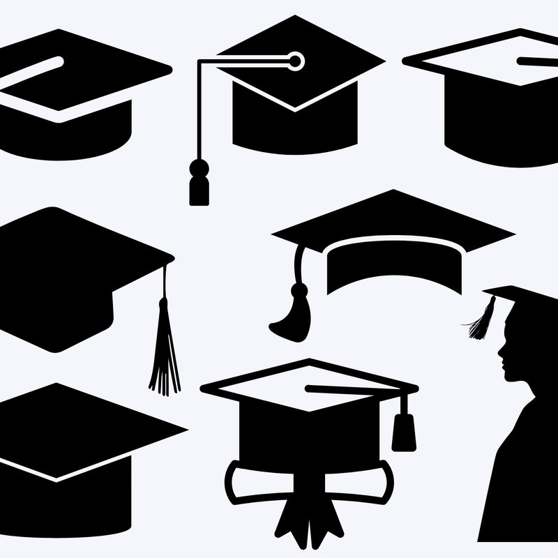 Graduation Hat Svg - Etsy