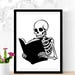 Skull and Books SVG Bundle, Skeleton Reading PNG, Books With Skull ...