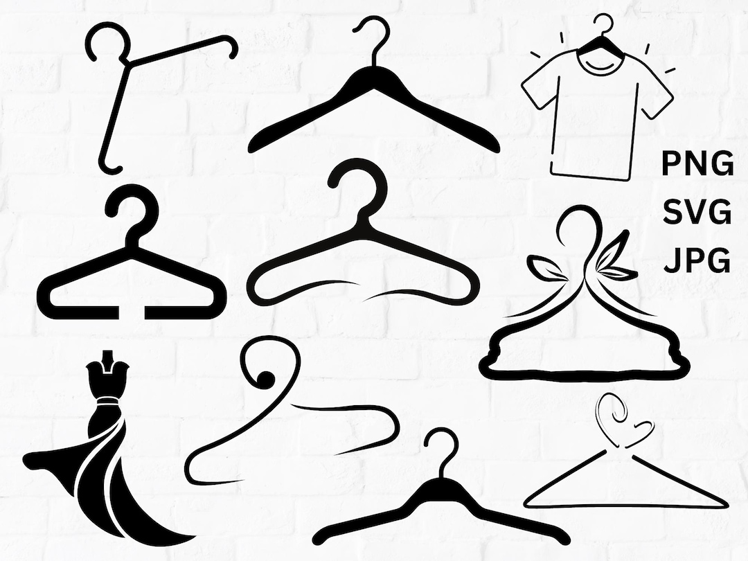 Clothes Hanger SVG, Hanger SVG, Coat Hanger SVG, Clothes Hanger Cut ...