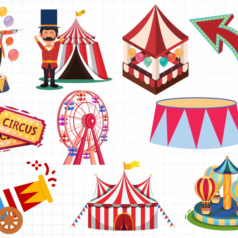 Carnival Clipart - Etsy